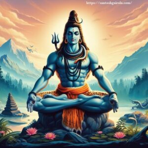 Why is Lord Shiva blue in color?